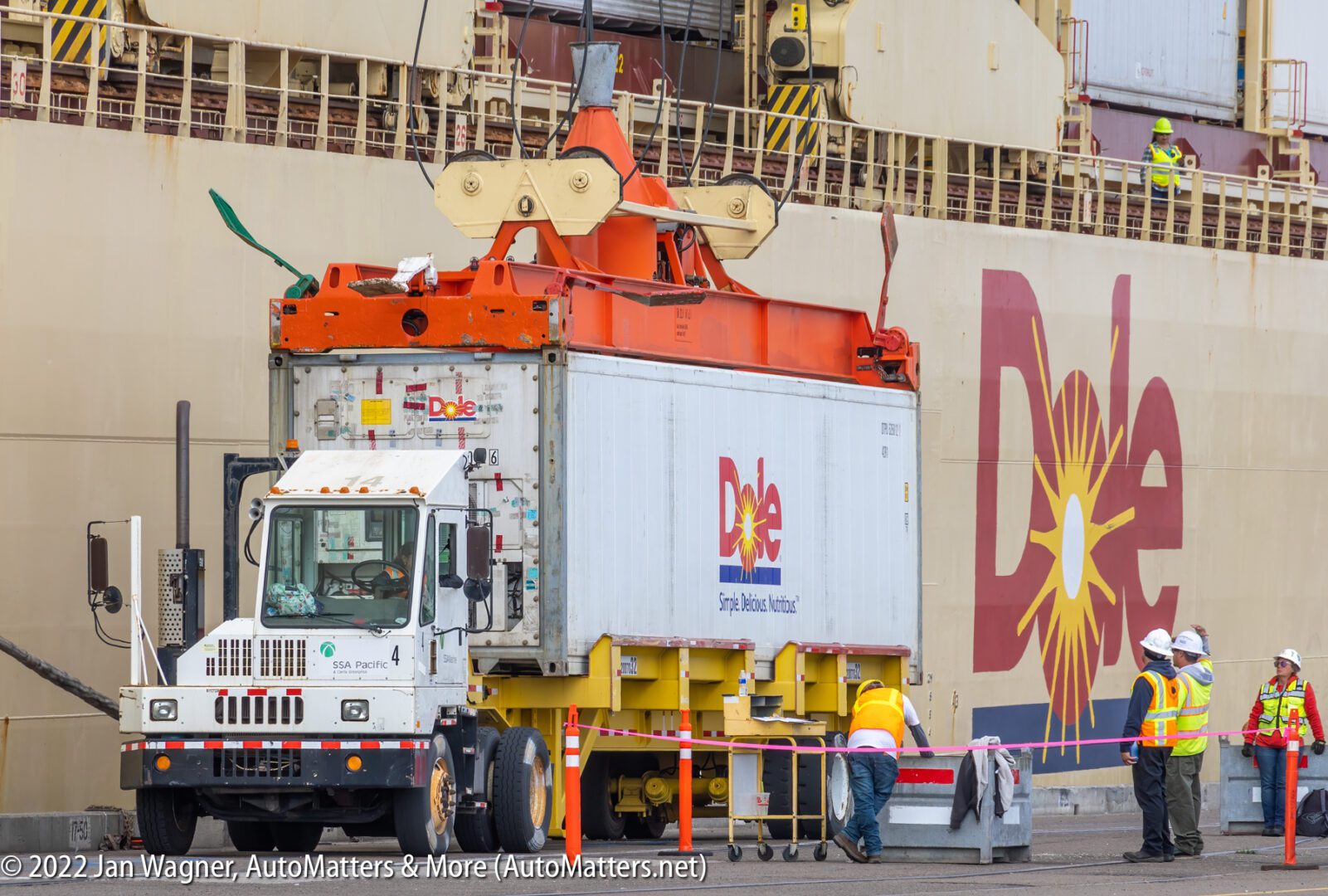 New Dole electric freight vehicles at Port of San Diego + Goodguys rods ...