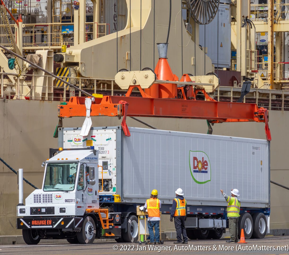 New Dole electric freight vehicles at Port of San Diego + Goodguys rods ...
